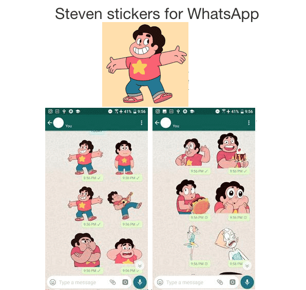 Stickers para whatsapp Steven Universe 【 Pegatinas